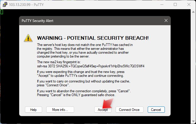 วิธีเชื่อมต่อ VPS Linux ด้วย Putty และการเปลี่ยนรหัส - VPS HiSpeed